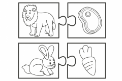 Puzzle for Kids – Animals and Their Food | Amax Kids