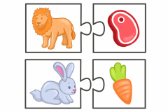 Puzzle for Kids – Animals and Their Food | Amax Kids