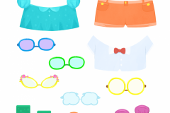 Printable Dress Up Game – Fruits and Vegetables | Amax Kids
