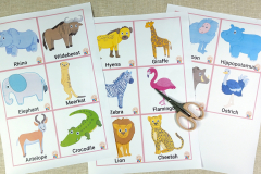 Printable Flashcards for Kids – African Savanna Animals | Amax Kids