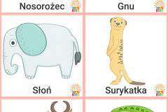 Printable Flashcards for Kids – African Savanna Animals | Amax Kids
