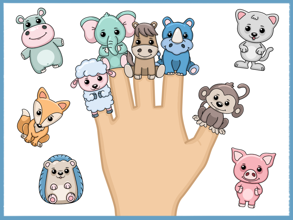 Printable Animal Paper Finger Puppets | Amax Kids