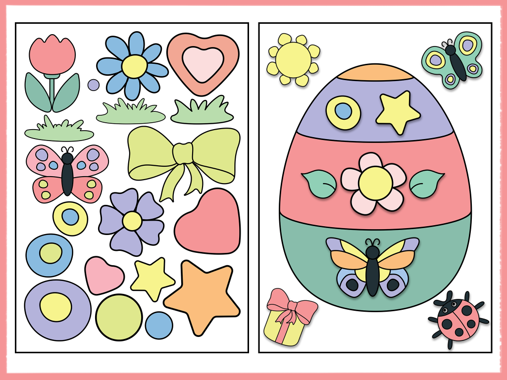 Printable Easter Egg Decorating Kit for Kids | Amax Kids