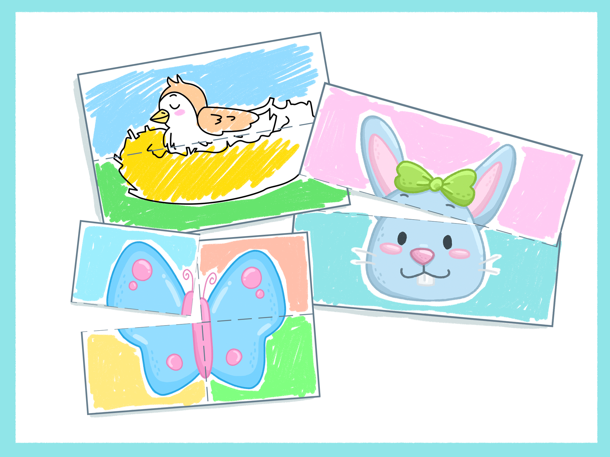 Printable spring puzzles for kids | Amax Kids